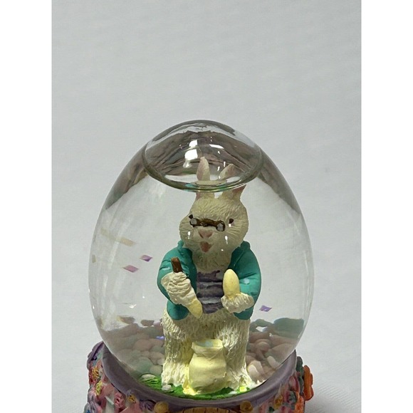 Globe | Holiday | Vintage Easter 3 Rabbit Bunny Snow Globe | Poshmark